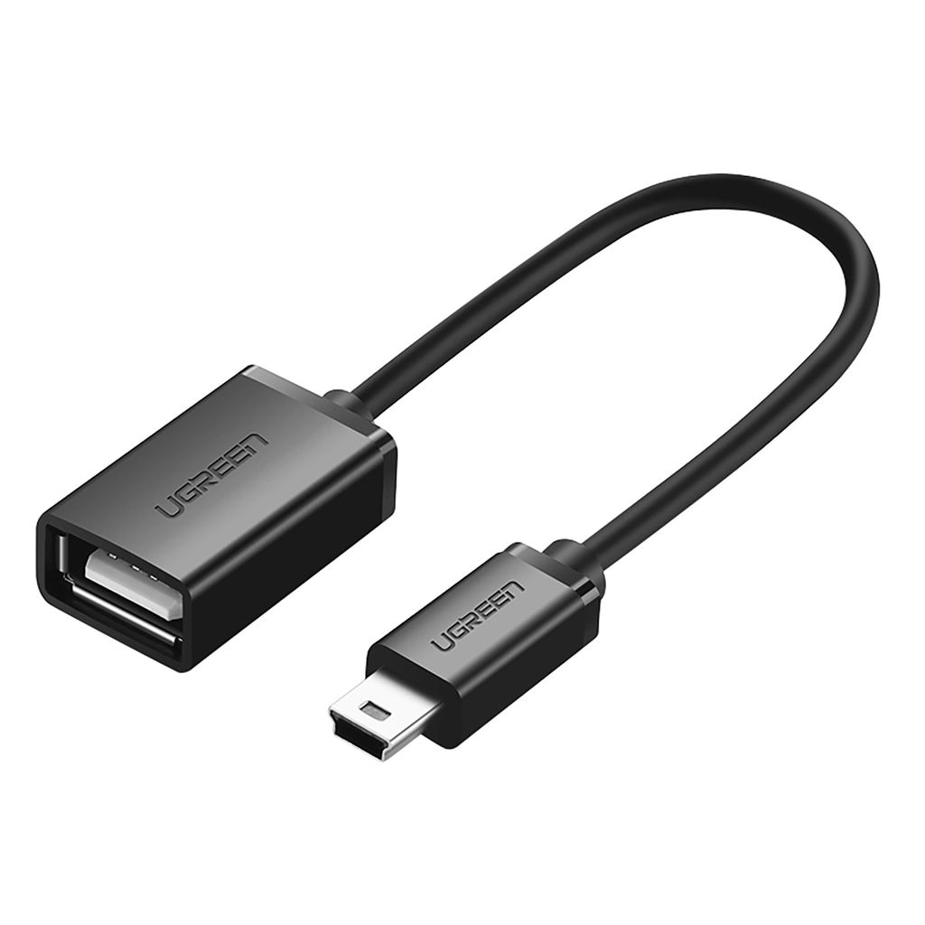 Ugreen Mini Usb B Male To Usb A Female Otg Adapter 10cm Gray